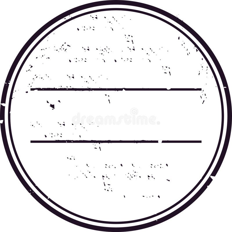 Featuring an Empty Black and White Postmark Template, Showcasing Two ...