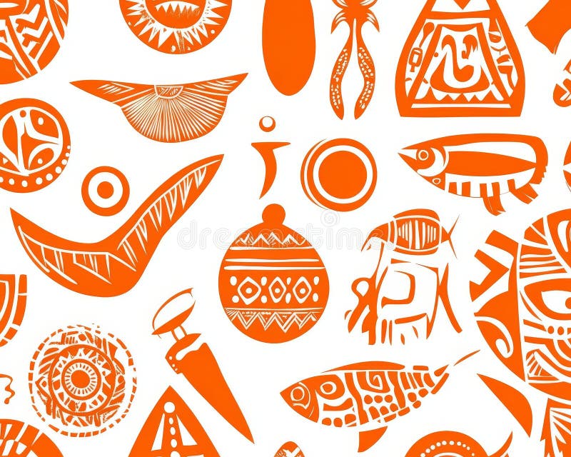 Featuring a Geometric, Modern Background Alongside an Aztec Textile ...