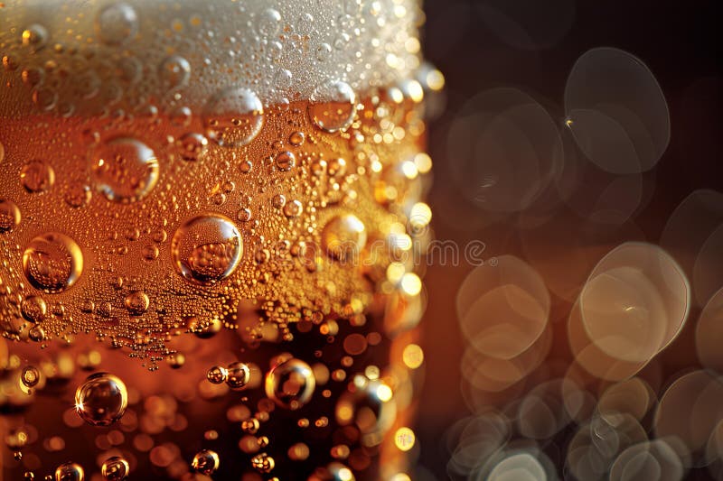 Featuring a Glass of Beer with Foam Bubbles, High Quality, High ...