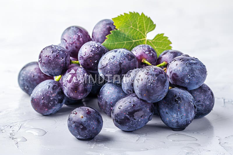 Featuring a Grapes Isolated on a White Background, with No Shadow ...