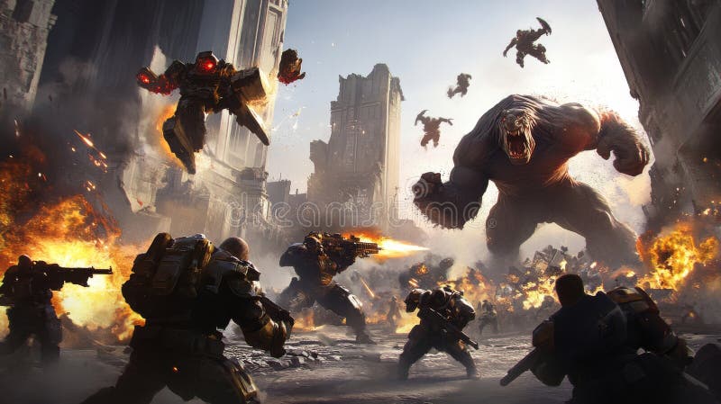 Featuring Heroic Characters and Dynamic Explosions and Combat in Video ...