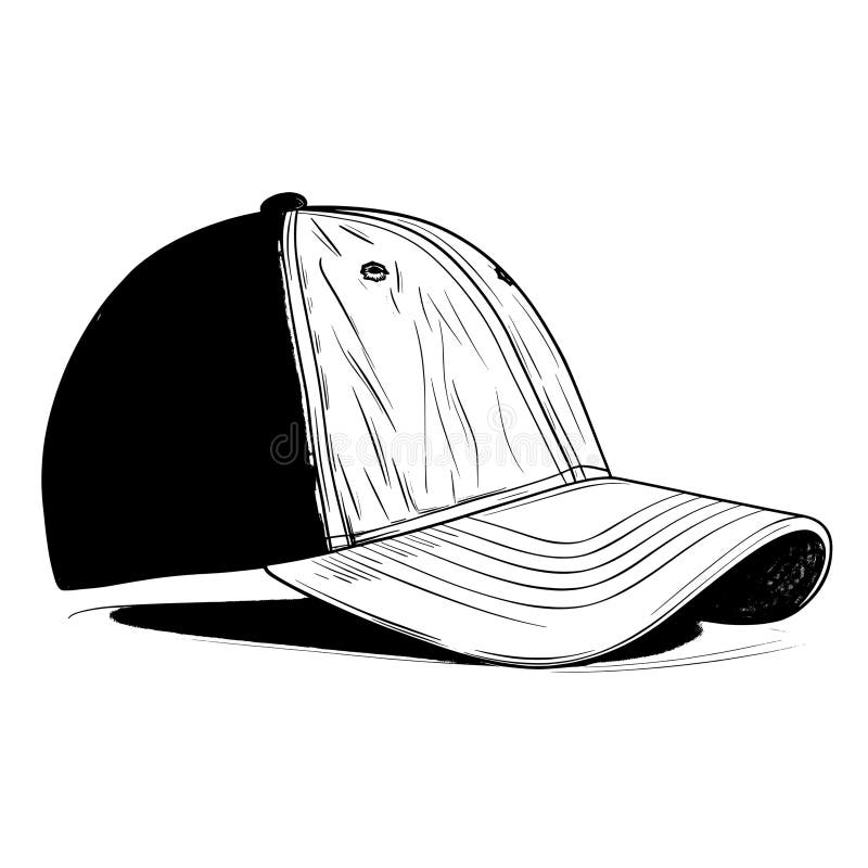 Featuring Icon of a Baseball Cap in a Simple, Minimalistic Style. Stock ...
