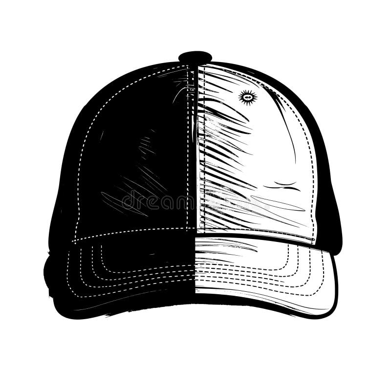 Featuring Icon of a Baseball Cap in a Simple, Minimalistic Style. Stock ...