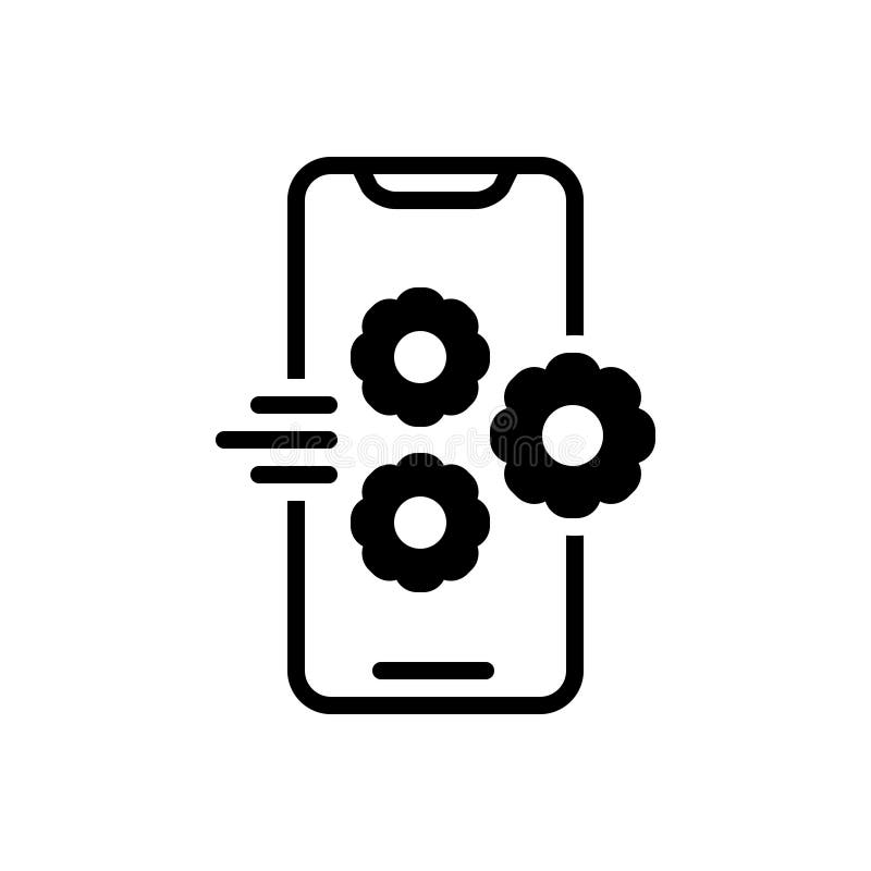 Black Solid Icon for Featuring, Feature and Characteristic Stock Vector ...