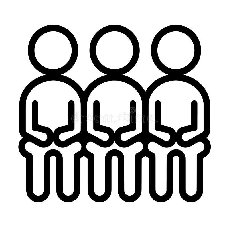 Featuring Icon of Three People Sitting Together Symbolizing ...