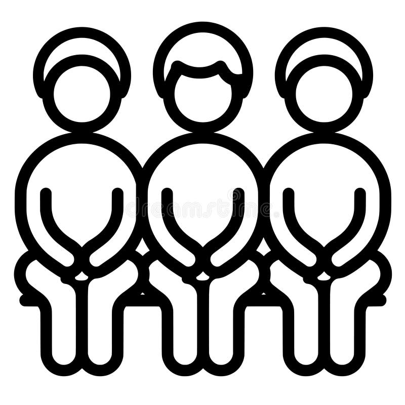 Featuring Icon of Three People Sitting Together Symbolizing ...