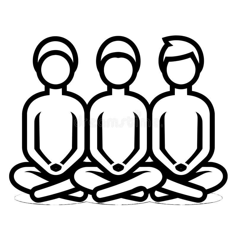Featuring Icon of Three People Sitting Together Symbolizing ...