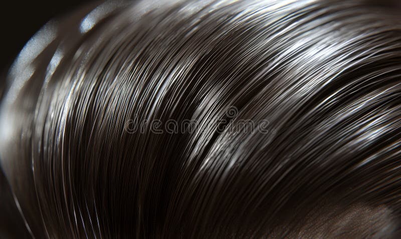 Featuring Natural Highlights and Textures of Human Hair Under Soft ...