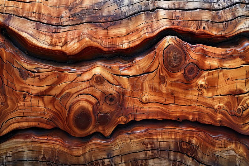 Featuring a Photo of Cherry Wood Texture, Top View with Visible Grain ...