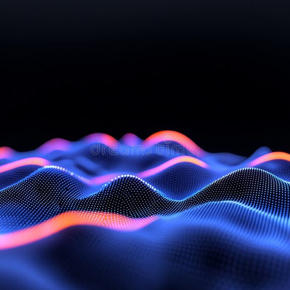 Featuring Quantum Computing Mesh, Macro View, Particles Intertwining ...