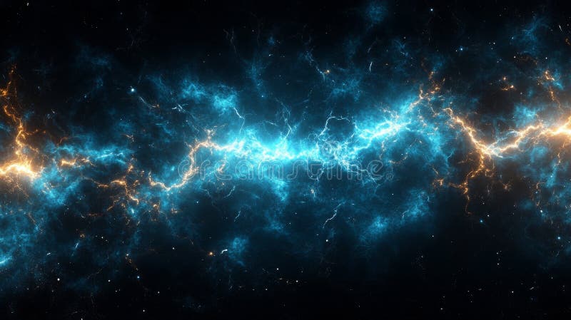 Featuring a Realistic Thunder Light and Blue Smoke Cloud Bottom Frame ...