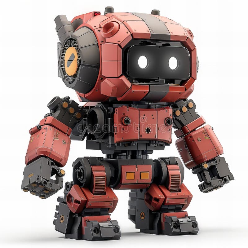 Featuring a Robot, Style , Isolated on White Background , High Quality ...