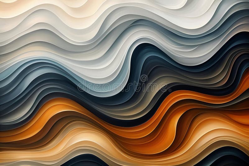 Featuring a Sargentian Realism , Modern Abstract Swirly Pattern with ...