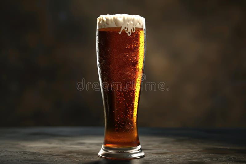 Featuring a Shot of a Glass of Beer with a Dark Backdrop, High Quality ...