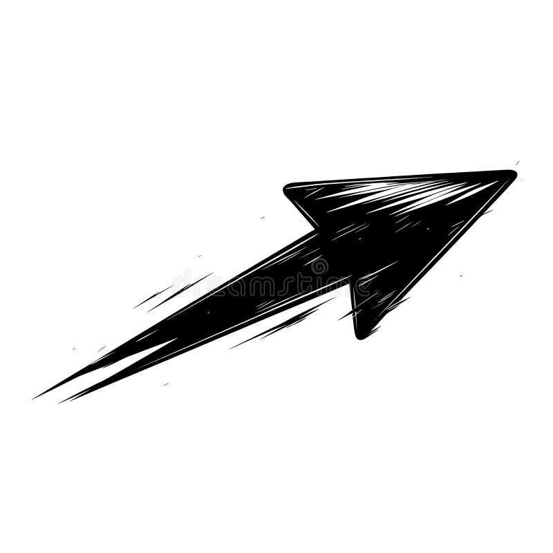 Featuring Simple Black Arrow Going from Left To Right Side of an Oval ...