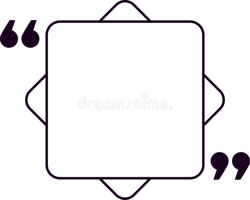 Quote Box Frame. Speech Bubble Templates Set Stock Vector ...