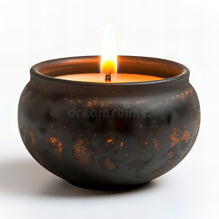 Featuring a Tea Light Candle Design , Isolated on White Background ...
