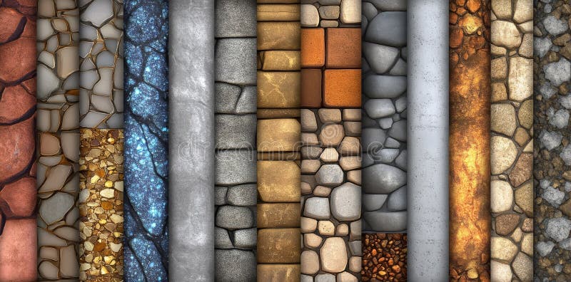 Featuring Textured Panels of Various Materials, Displaying Unique ...