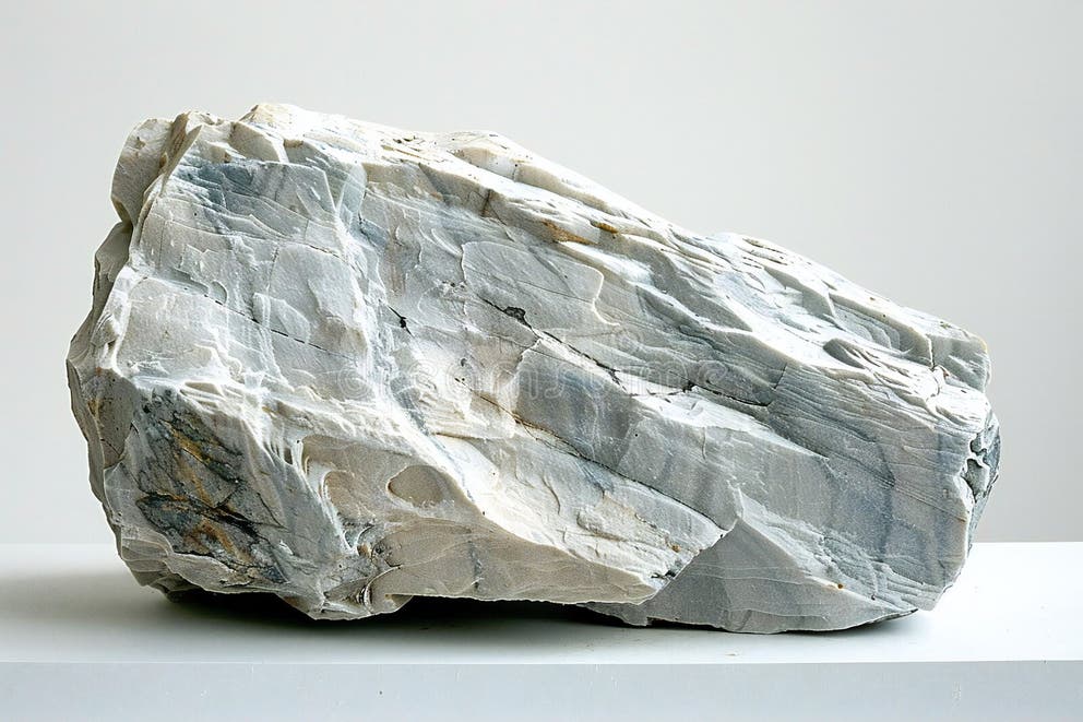 Featuring a Ugly Rock Sitting on a White Flat Surface, High Quality ...