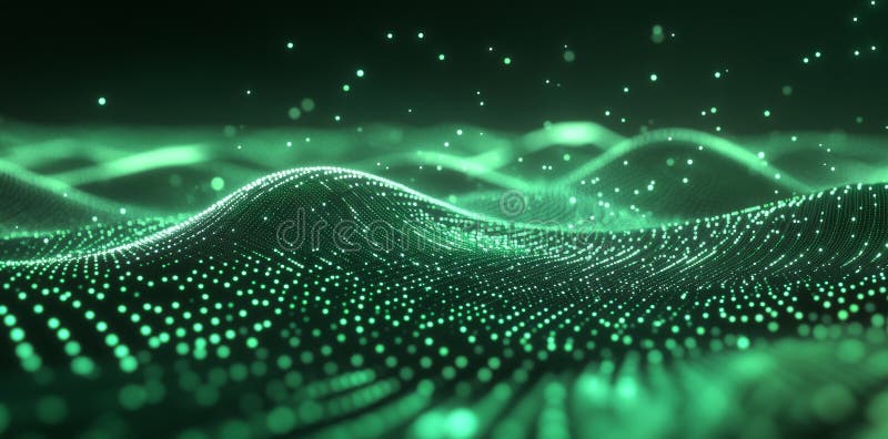 Featuring a Vibrant Abstract Green Background with Sparkling Elements ...