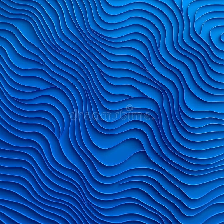 Featuring Waves in Several Shades of Blue, this Abstract Design Creates ...