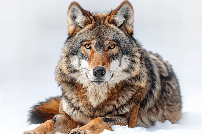 Wolf Howling at the Camera Isolated on White, High Quality, High ...