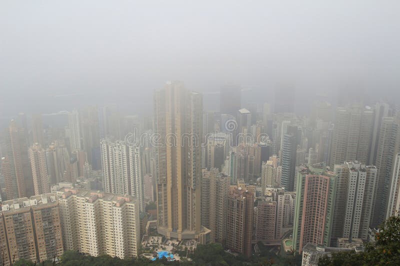 Feb 28 2015 Under Storm, Spring Season at Hong Kong Stock Photo - Image ...