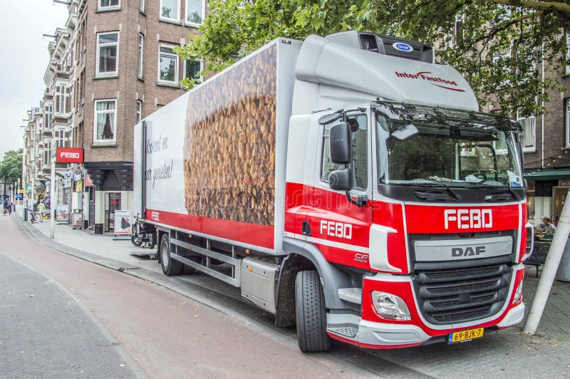 Febo Truck at Amsterdam the Netherlands 2018 Editorial Photo - Image of ...