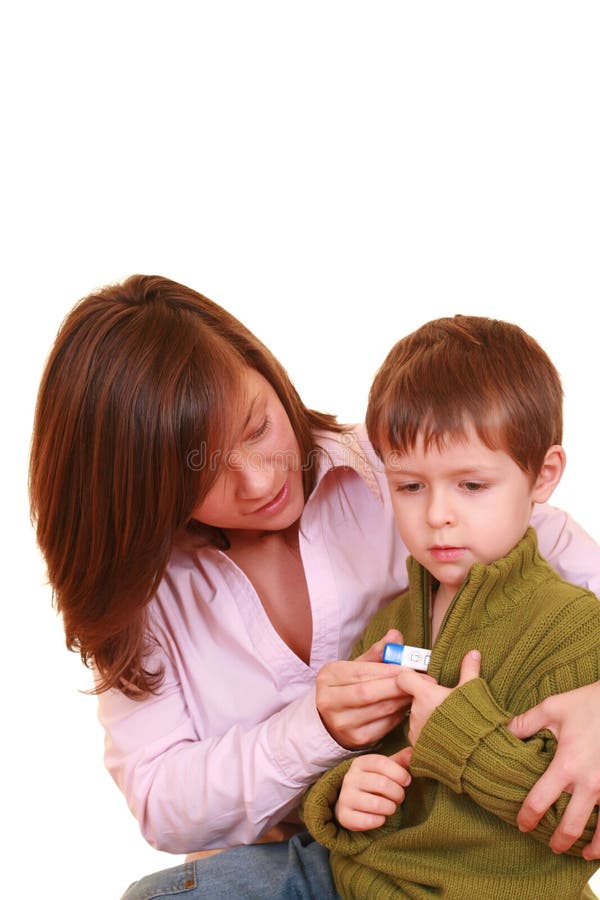 Febre? foto de stock. Imagem de gripe, maternidade, cuidado - 2166610