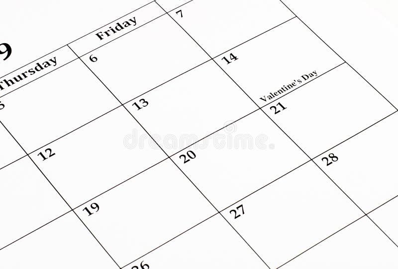 February Calendar stock photo. Image of closeup, event - 6260118