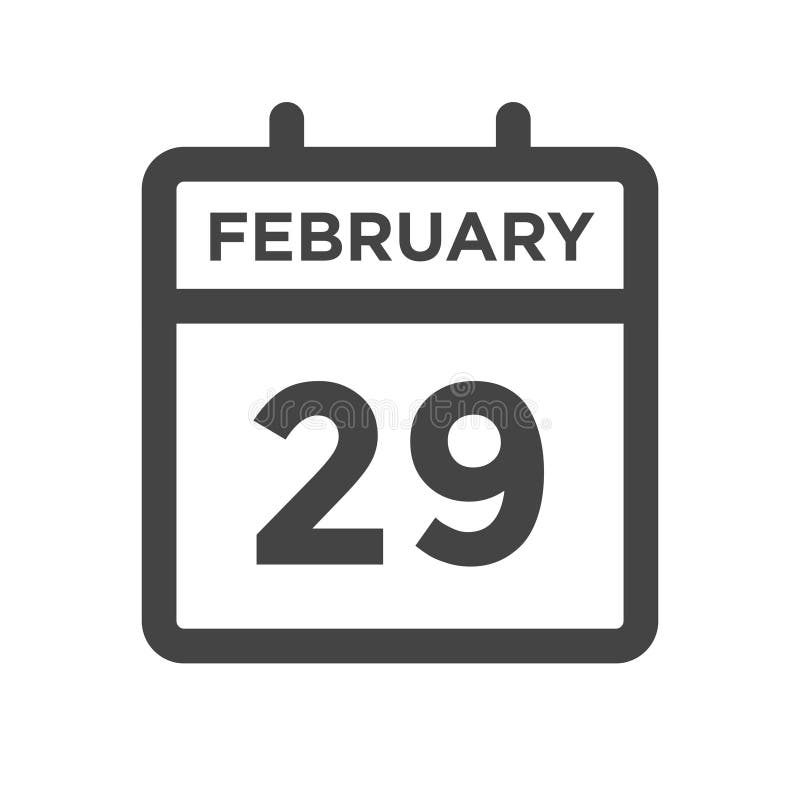 February 29 Calendar Day or Calender Date for Deadlines or Appointment ...