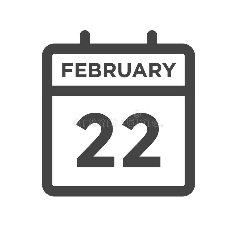 February 22 Calendar Day or Calender Date for Deadlines or Appointment ...