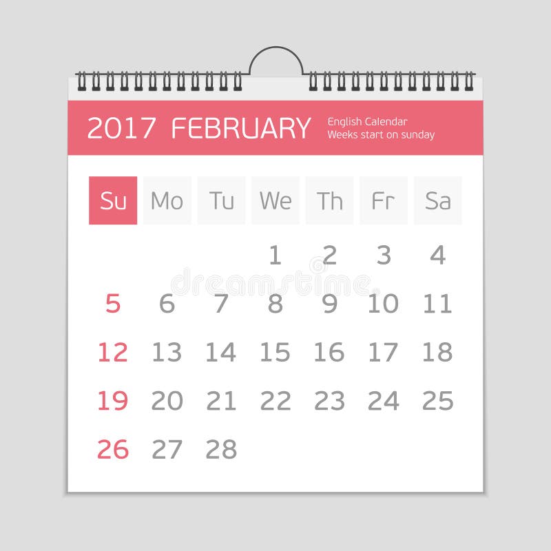 2017 calendar template. stock vector. Illustration of monthly - 85517517