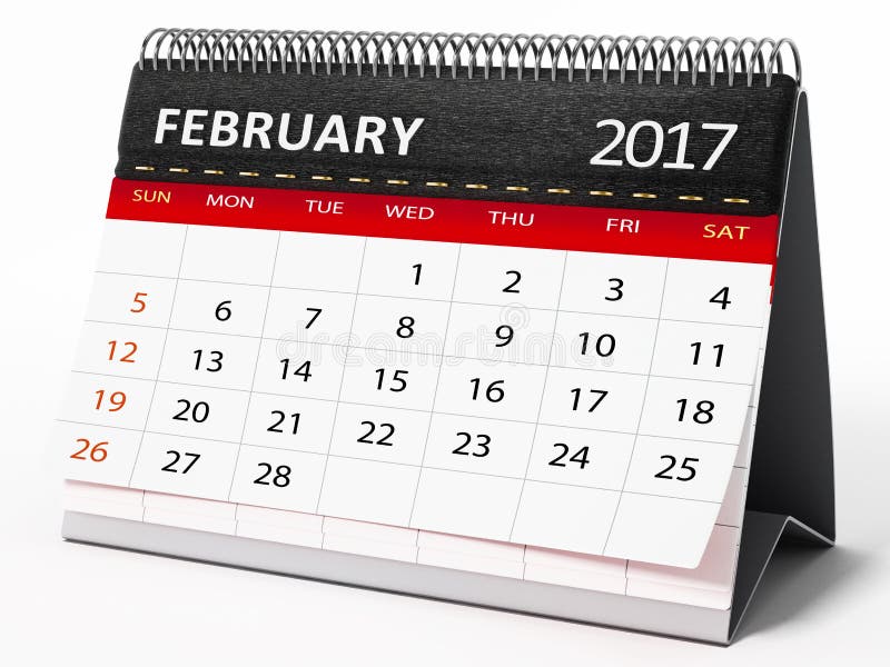 3d February 2017 Calendar Stock Illustrations – 83 3d February 2017 ...
