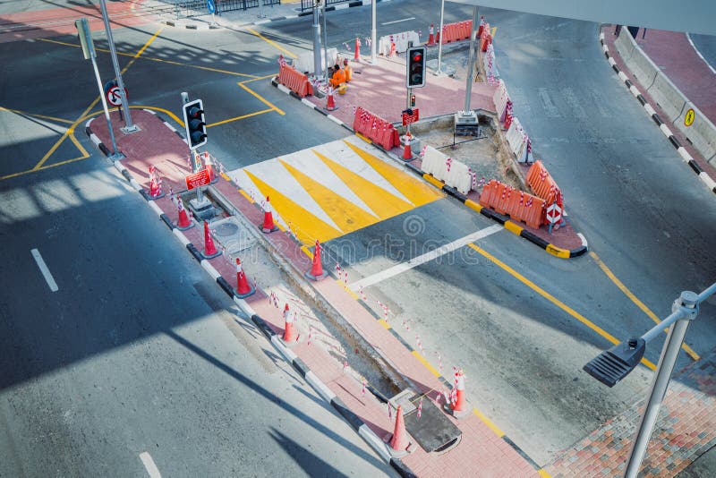 Repair of the road editorial stock photo. Image of pair - 123343533