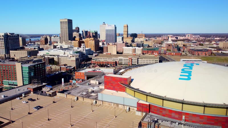 Memphis and the Fedex Forum Stock Video - Video of architecture ...