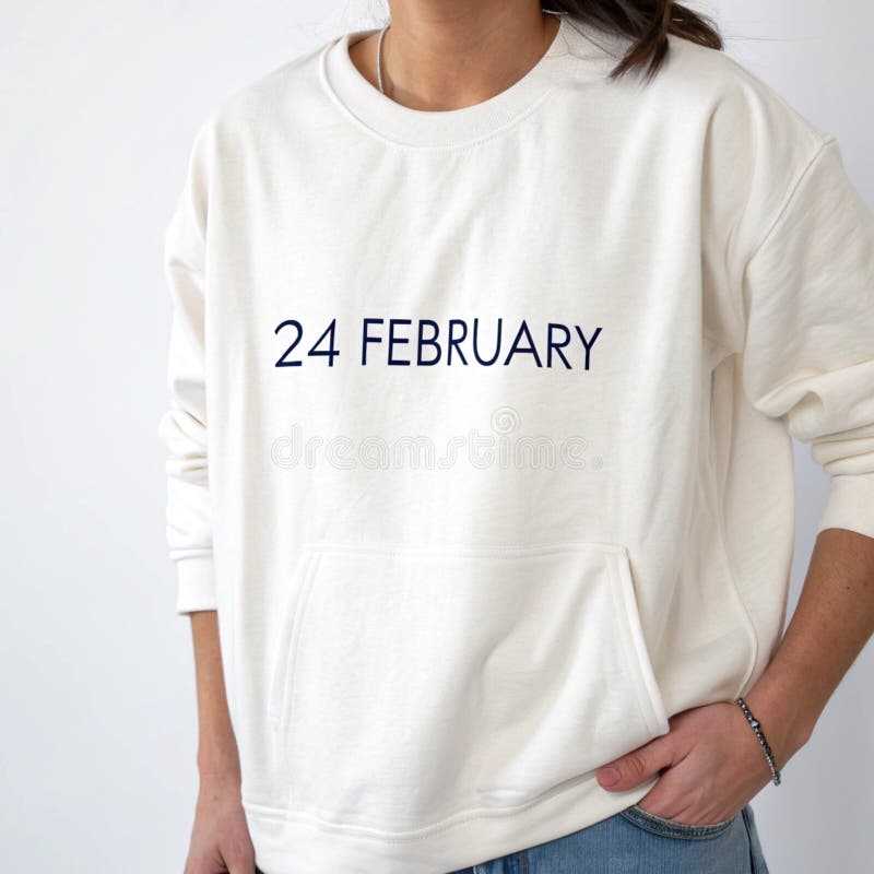 24 February Icon stock illustration. Illustration of event - 363643966