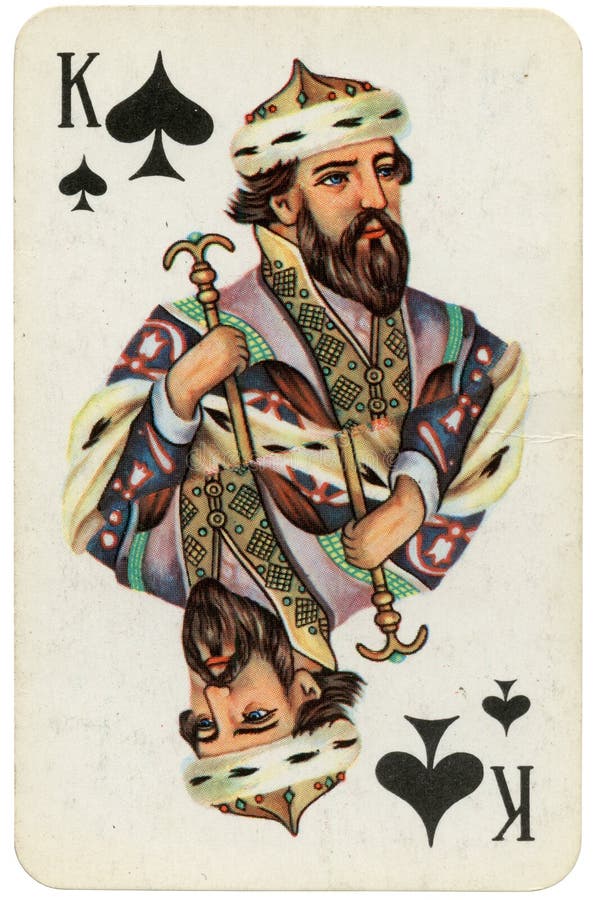 One Old King Card from Deck of Playing Cards with German Suit - Acorn ...