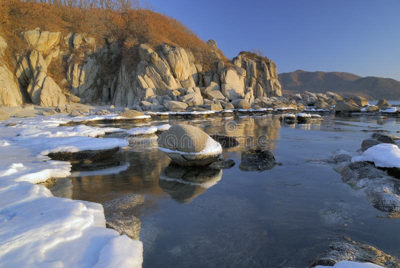 In the February morning stock photo. Image of light, morning - 7045920