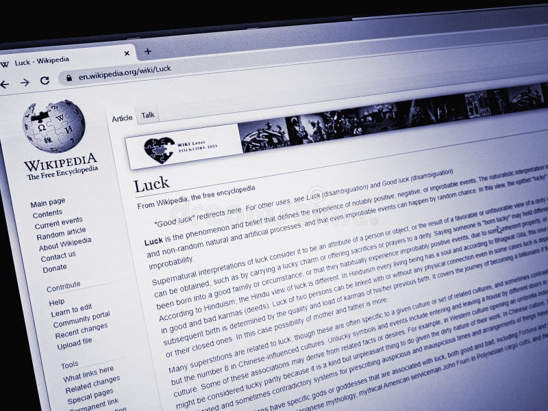 Wikipedia Website during the Internet Blackout Editorial Stock Photo ...