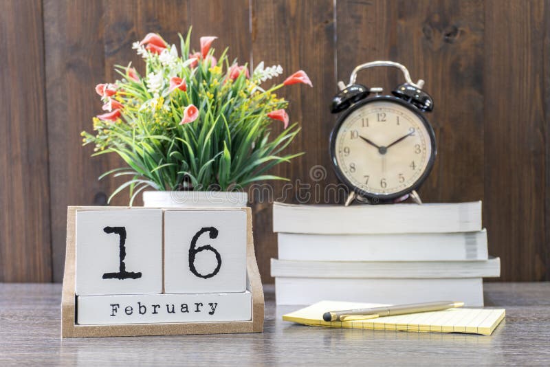 16th Day of the Month, February 16. Day of the Year Concept. Stock ...