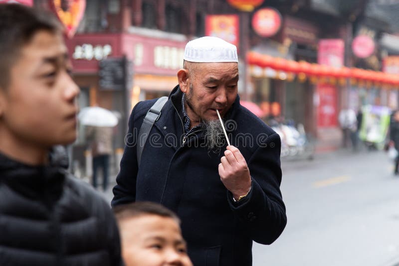 Shanghai. People in the Streets of the City Editorial Stock Image ...