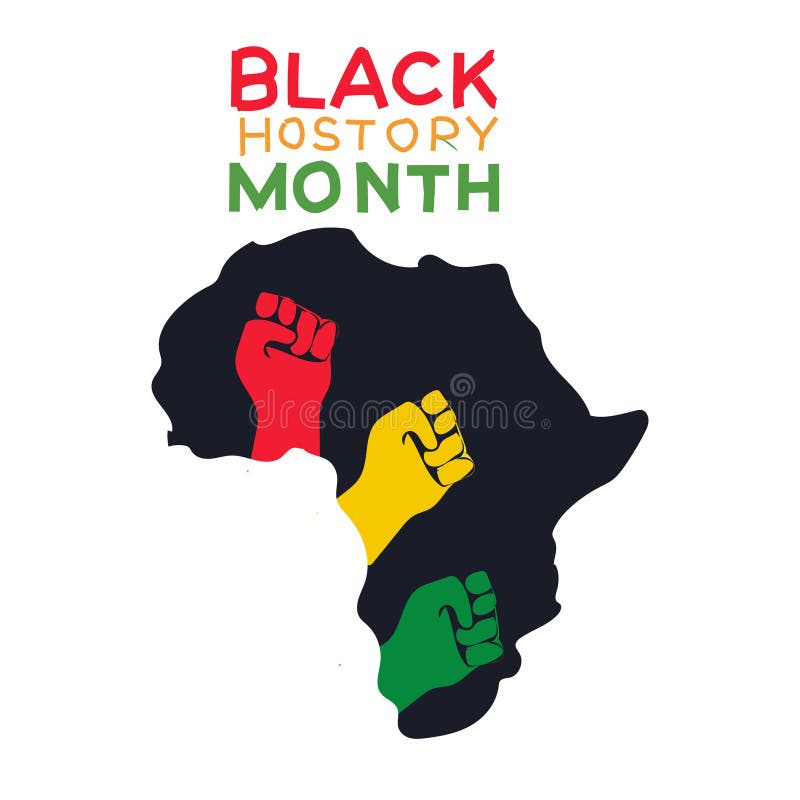 February 1st To March 1st is Black History Month Vector Illustration ...