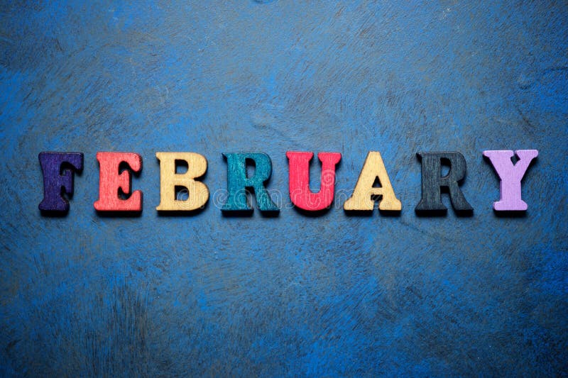 February word view stock photo. Image of month, copy - 178530950