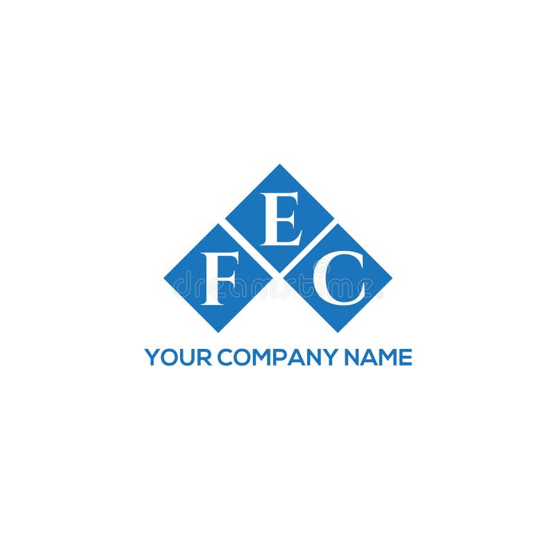 FEC Letter Logo Design on BLACK Background. FEC Creative Initials ...