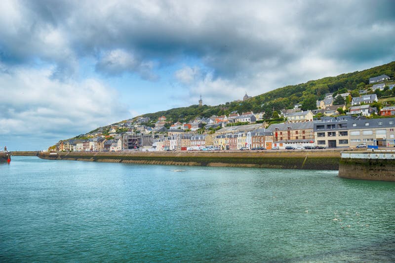 Fecamp, Normandy, France. stock photo. Image of village - 129019686