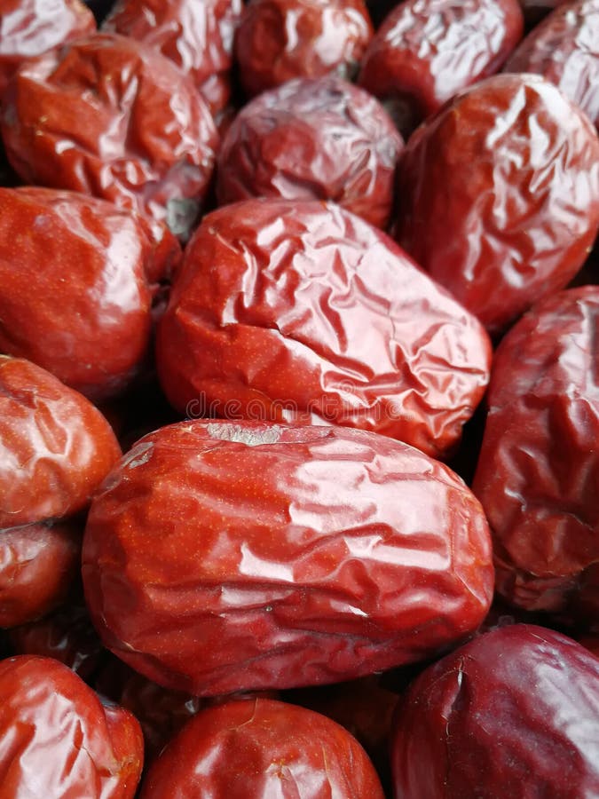 Fecha Roja Grande - Fruta De La Azufaifa Imagen de archivo - Imagen de ...