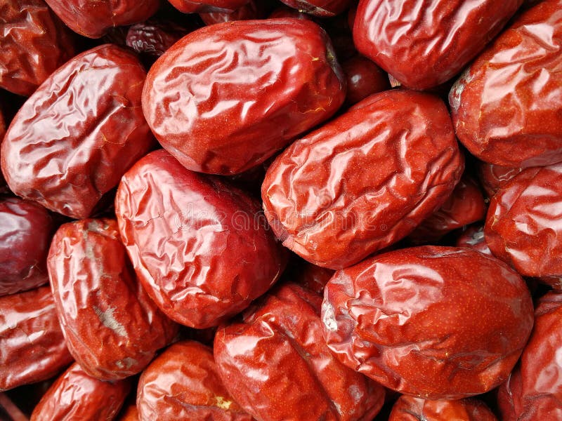 Fecha Roja Grande - Fruta De La Azufaifa Foto de archivo - Imagen de ...