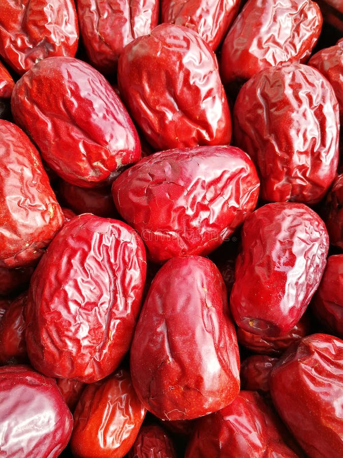 Fecha Roja Grande - Fruta De La Azufaifa Imagen de archivo - Imagen de ...