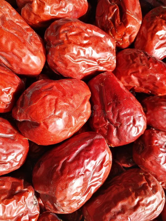 Fecha Roja Grande - Fruta De La Azufaifa Foto de archivo - Imagen de ...